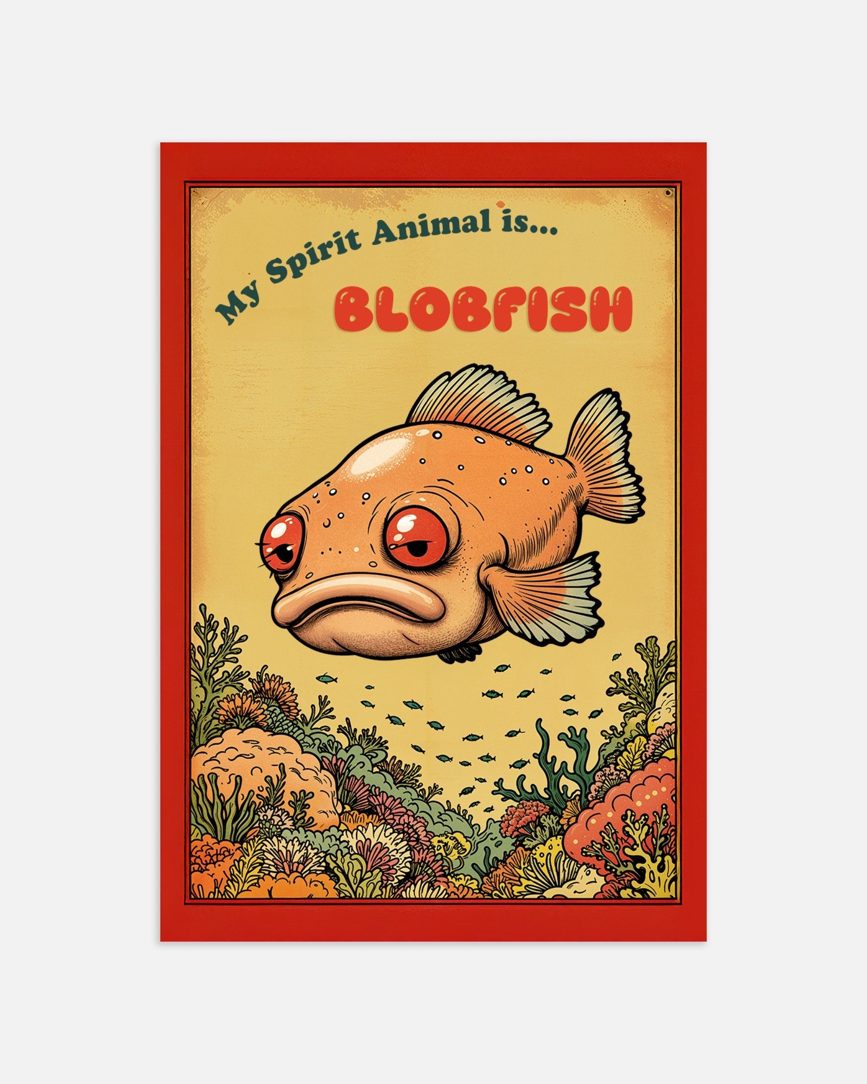 Póster de pez borrón | Posterscape