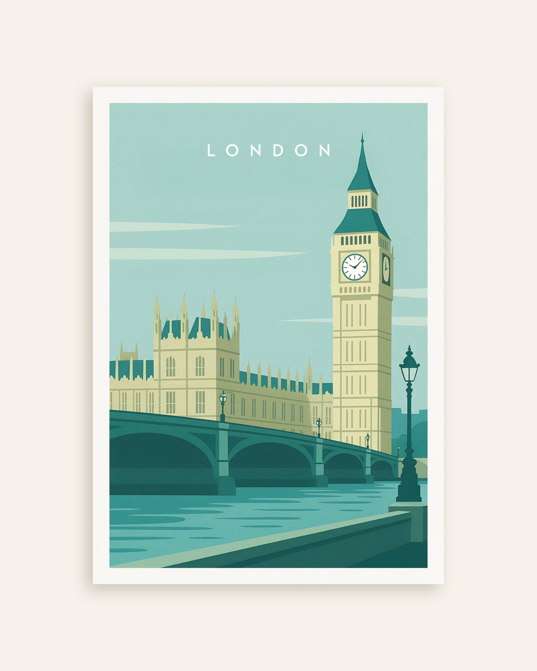 Impresión artística del Big Ben en Londres Póster | Posterscape